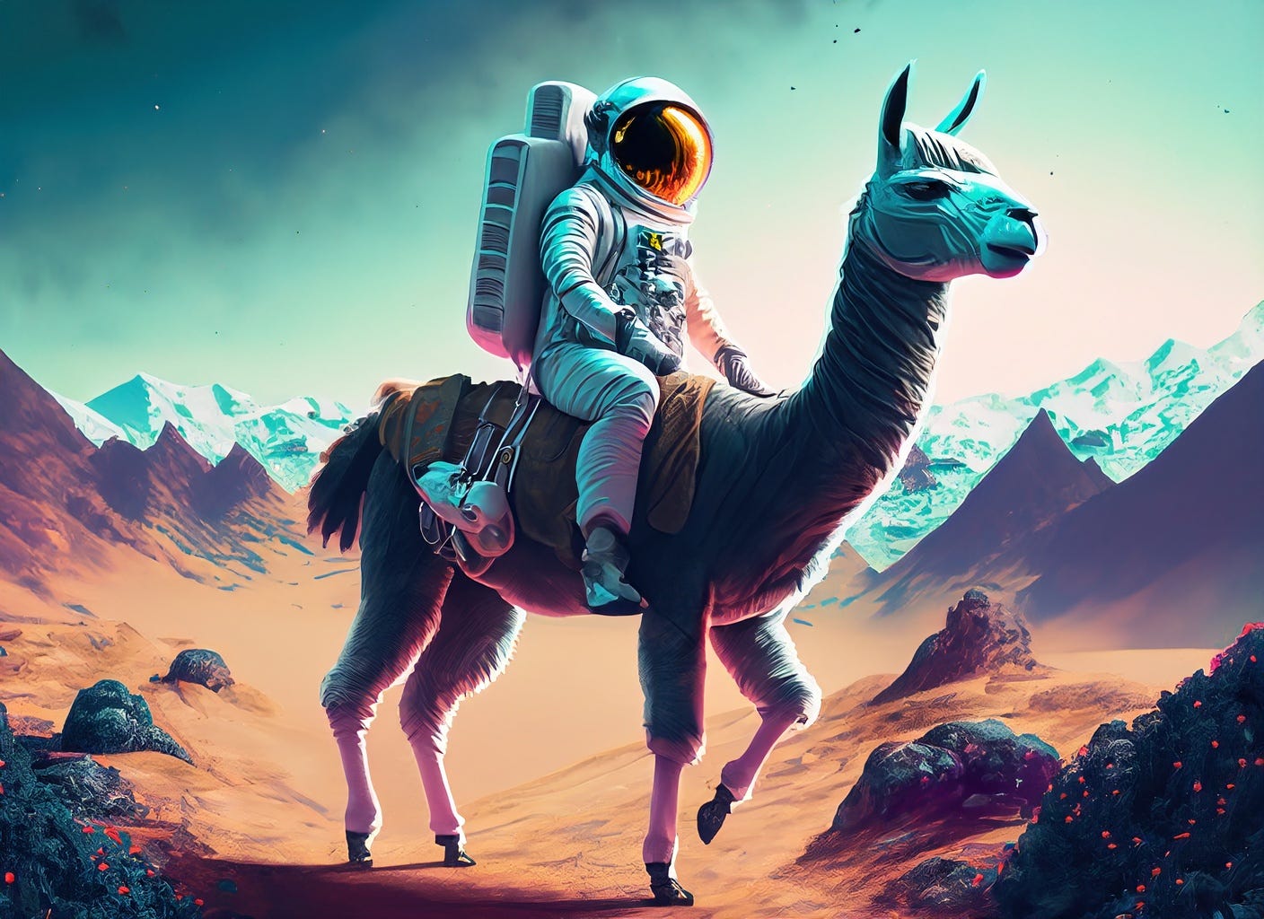 Adobe Firefly nghệ thuật được tạo bởi AI từ một dòng lệnh