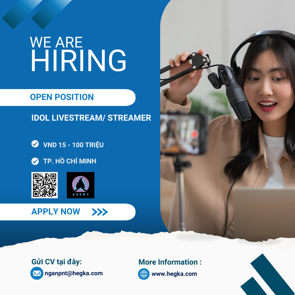 Tuyển 𝐈𝐃𝐎𝐋 𝐋𝐈𝐕𝐄𝐒𝐓𝐑𝐄𝐀𝐌/ STREAMER lương cao làm việc tại AVERY MEDIA ...