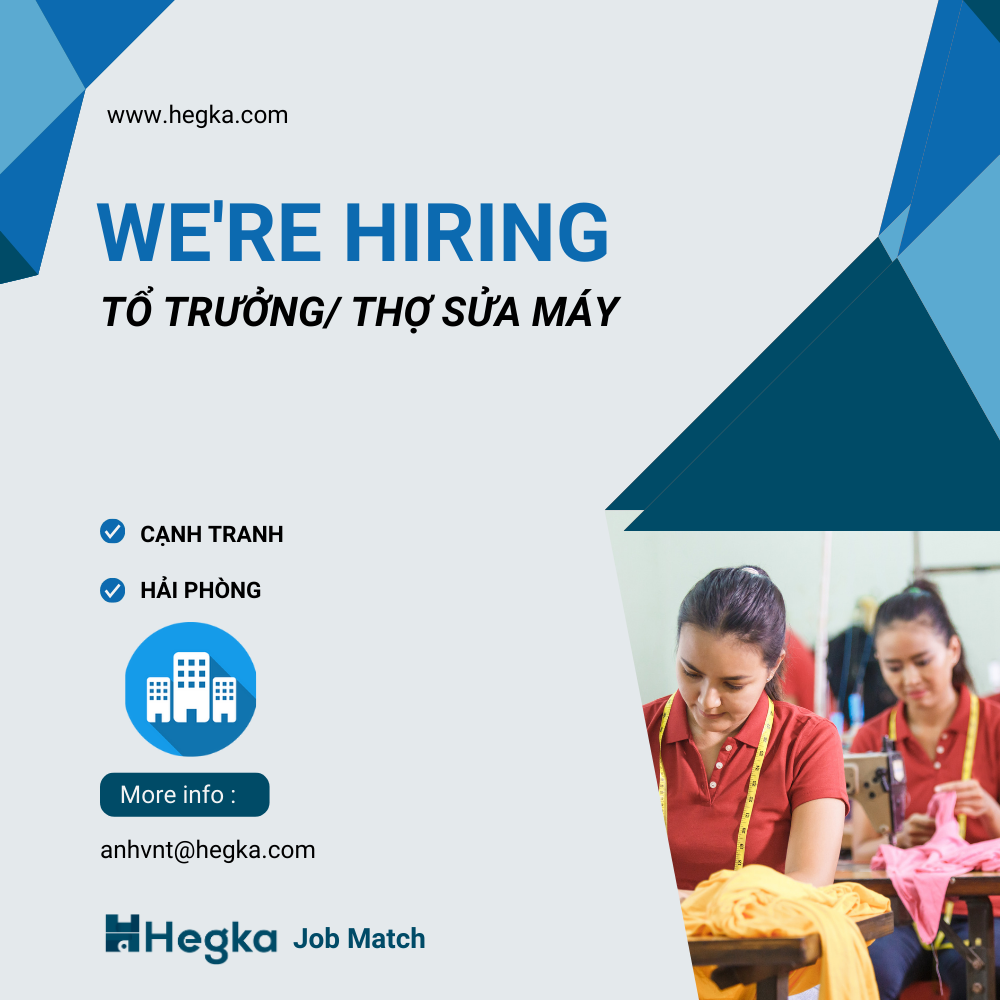 Tuyển Tổ trưởng / Thợ sửa máy lương cao làm việc tại CÔNG TY TNHH HW ENERGY