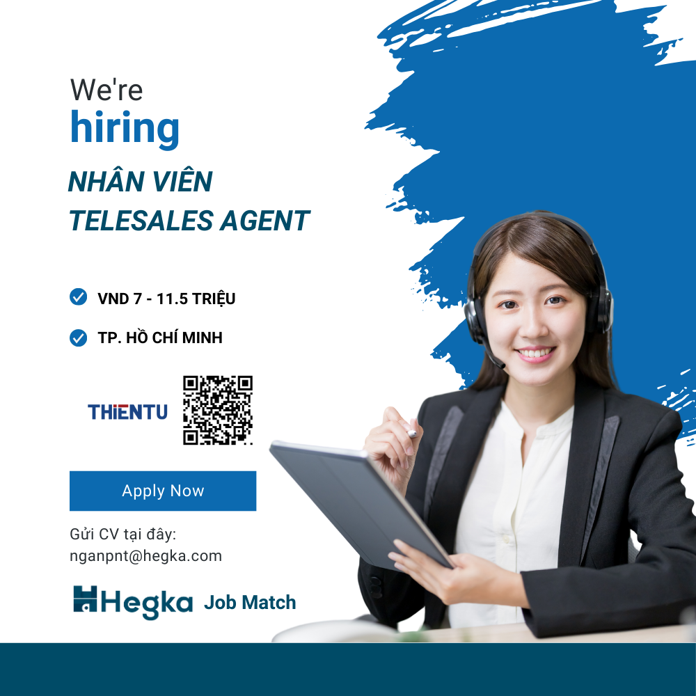 Tuyển NHÂN VIÊN TELESALES AGENT OFF T7 VÀ CN lương cao làm việc tại Công Ty THIEN TU